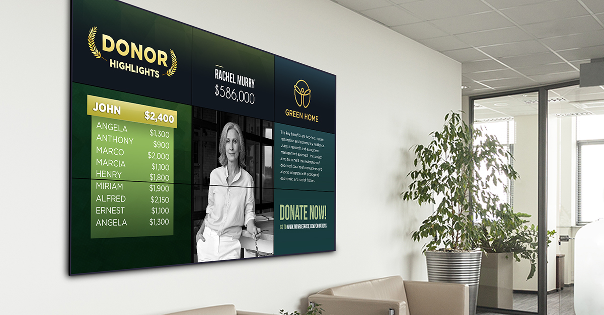 Effective Donor Recognition Programs with Digital Signage