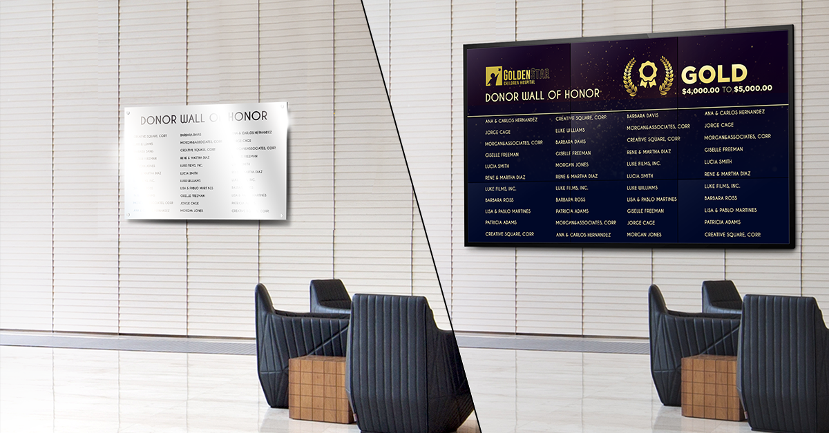 Digital Donor Recognition Walls – What to Know